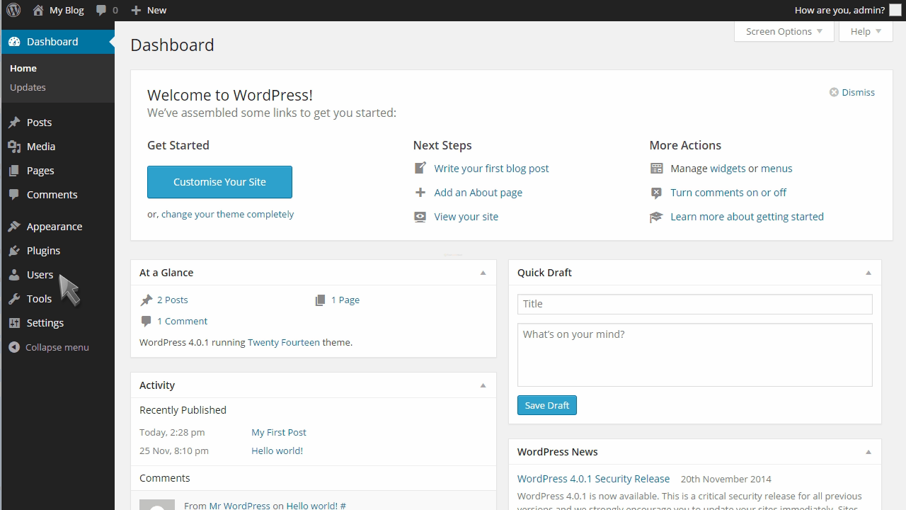 How to manage users in WordPress? | FastWebHost WordPress Tutorials