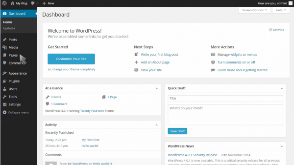 How to manage pages in WordPress? | FastWebHost WordPress Tutorials