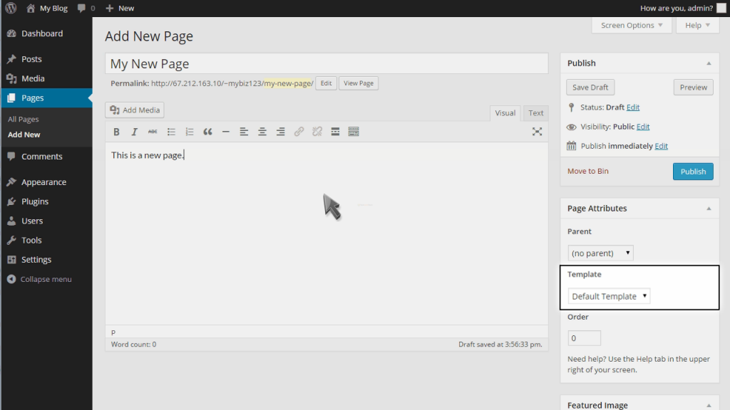 How to manage pages in WordPress? | FastWebHost WordPress Tutorials