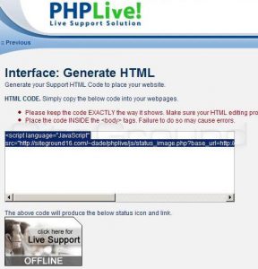 Generate Chat Button Code - FastWebHost Tutorials